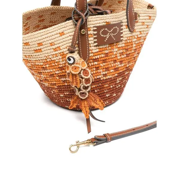 ANYA HINDMARCH Woven Raffia Tote Bag