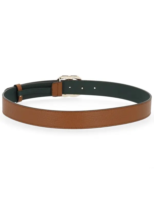 Gucci Leather Gg Marmont Belt - Brown