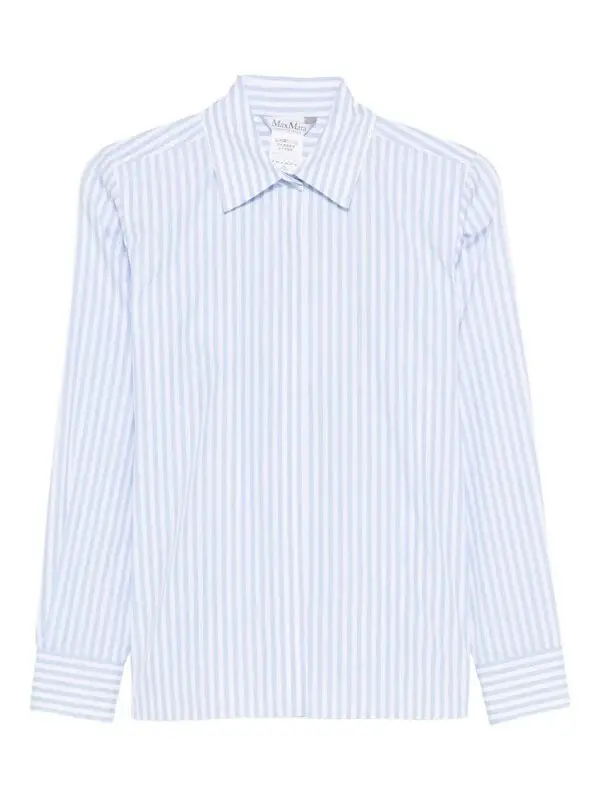 Max Mara Striped Poplin Shirt