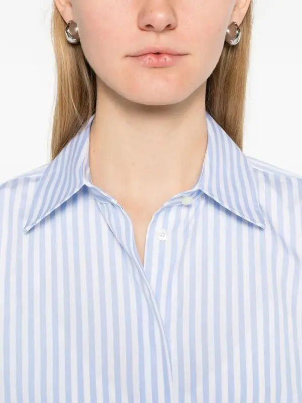 Max Mara Striped Poplin Shirt