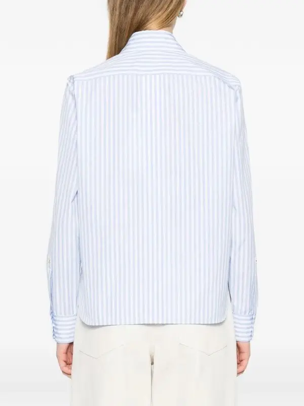 Max Mara Striped Poplin Shirt