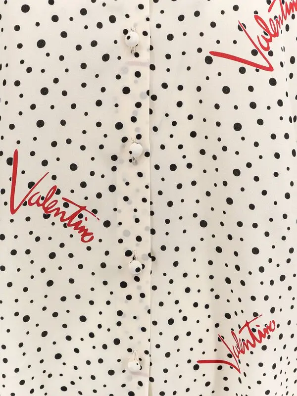 Valentino Garavani Bollicine Plusdepois Crepe De Chine Shirt - Multicolor