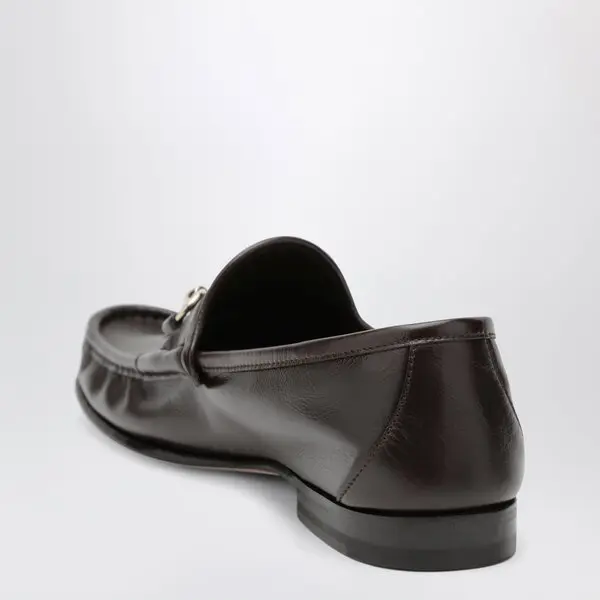 Gucci Lugano Horsebit Leather Loafer In Cocoa