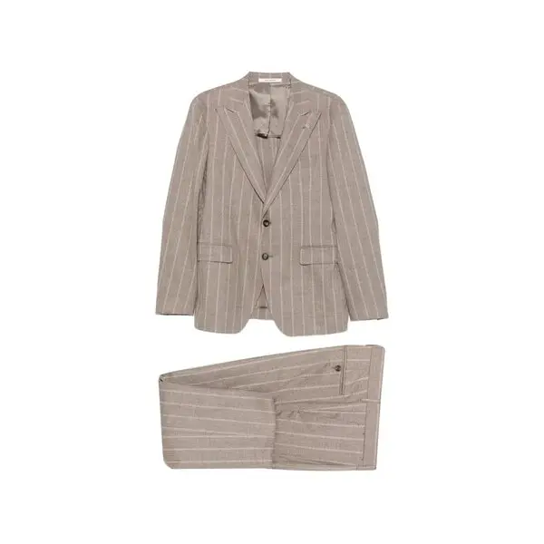 Tagliatore Neutrals Suits Single Breasted Suits