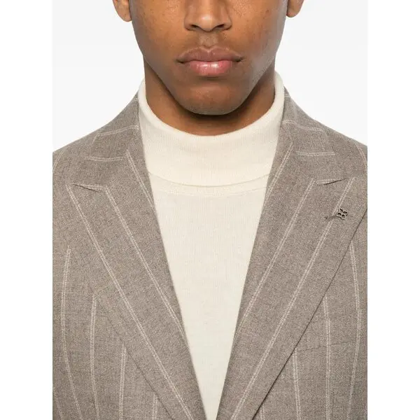 Tagliatore Neutrals Suits Single Breasted Suits