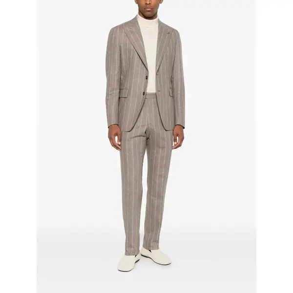 Tagliatore Neutrals Suits Single Breasted Suits