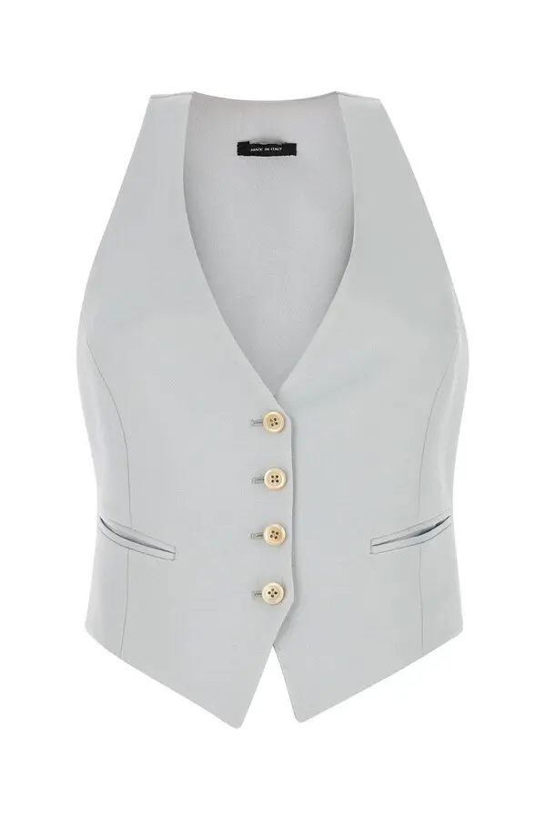 TOM FORD Wide Leg Tuxedo Tailored Pants - Multicolor