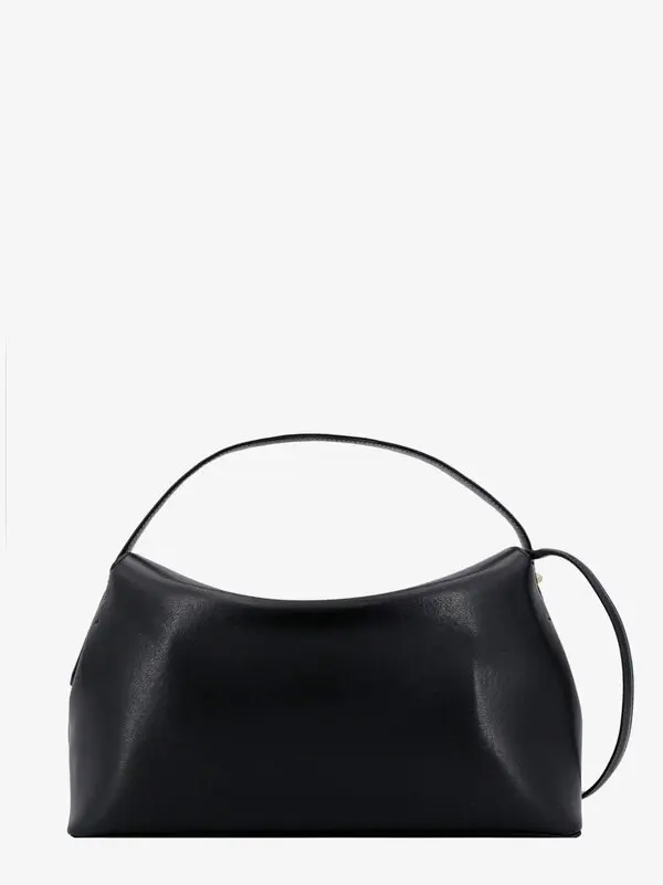 TOTEME T-lock Leather Crossbody Bag - Black