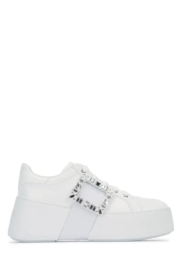 ROGER VIVIER Viv Skate High Strass Sneakers - Multicolor