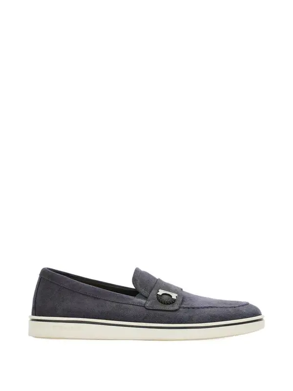 FERRAGAMO Suede Leather Loafers - Multicolor
