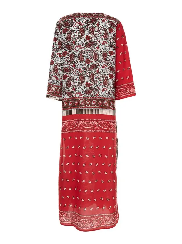P.a.r.o.s.h Silk Kaftan - Multicolor