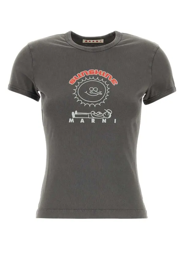 Marni Dark Grey Cotton T-shirt