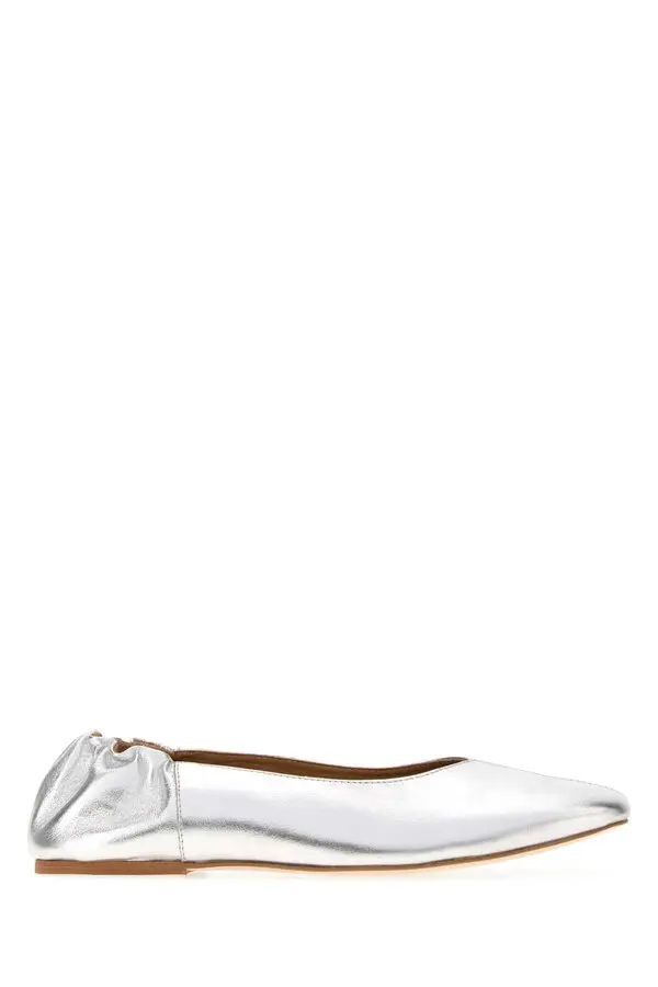 A.p.c. Leather Juliet Ballerinas - Silver