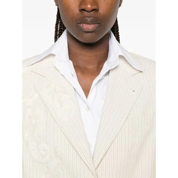 Dries Van Noten Neutrals Jackets Blazers