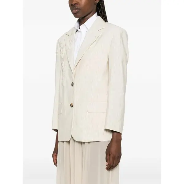 Dries Van Noten Neutrals Jackets Blazers