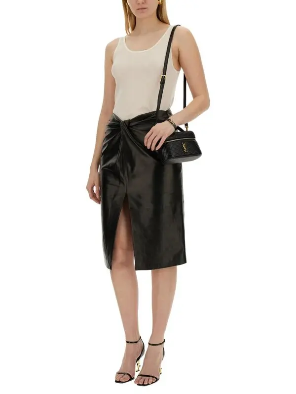 Saint Laurent Round Neckline Tank Top - Cream