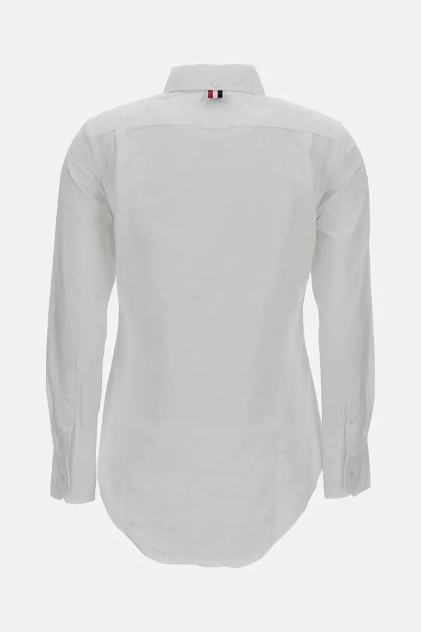 Thom Browne Classic Collar Shirt In Oxford - Multicolor