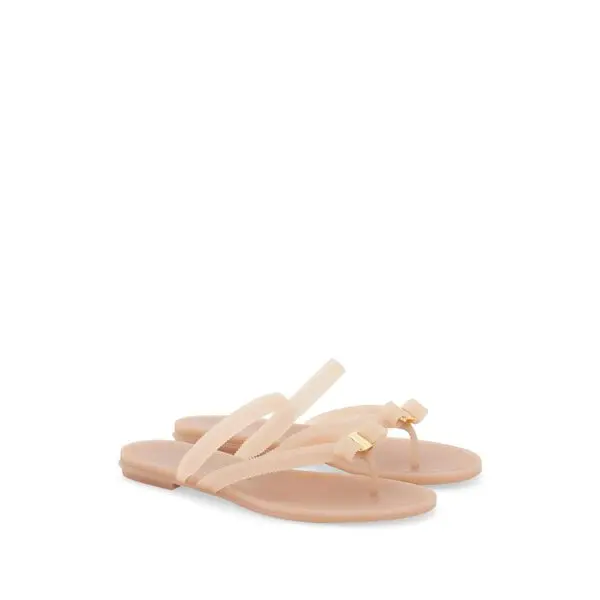 FERRAGAMO Rubber Thong Sandals - Pink