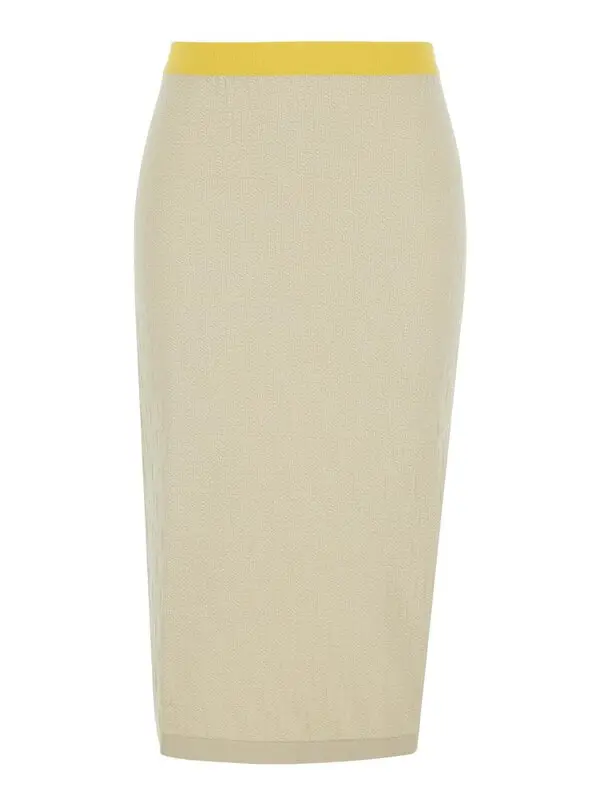 Fendi Color Block Ff Skirt - Multicolor