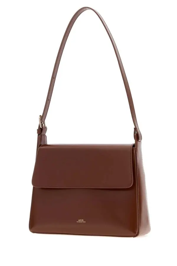 A.p.c. Leather Virginie Shoulder Bag - Brown