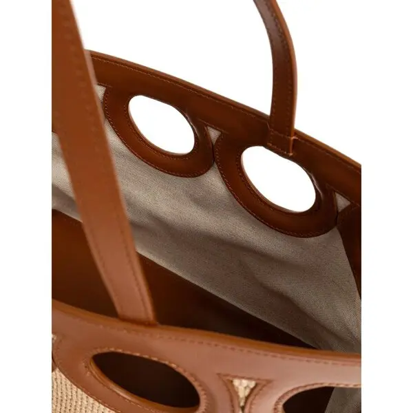 FERRAGAMO Extra-large Woven Tote - Brown