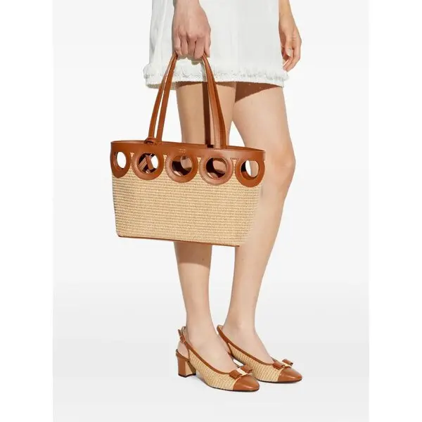 FERRAGAMO Extra-large Woven Tote - Brown