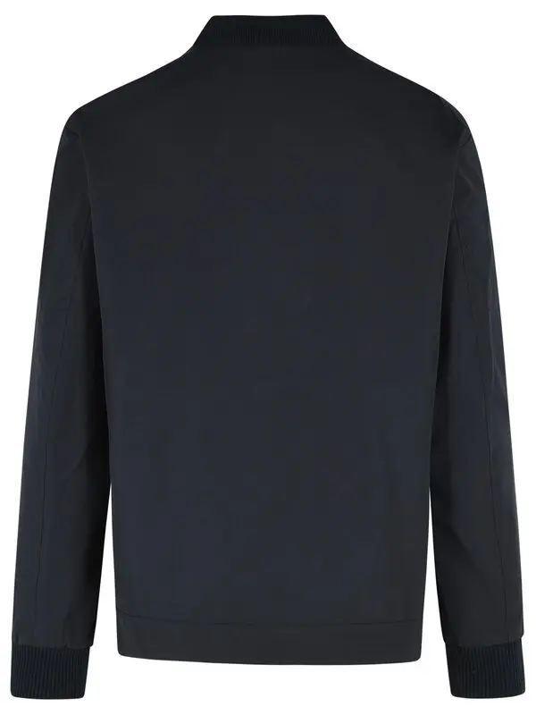 FAY Cotton Blend Microfaille Bomber Jacket