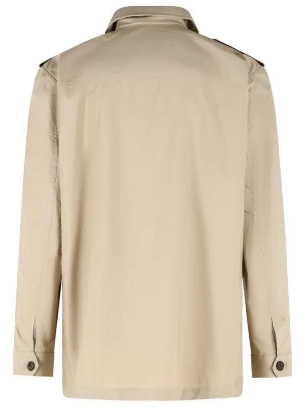 FAY Cotton Poplin Field Jacket - Cream