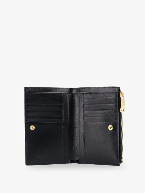 Bottega Veneta Leather Wallet With Intrecciato Pattern