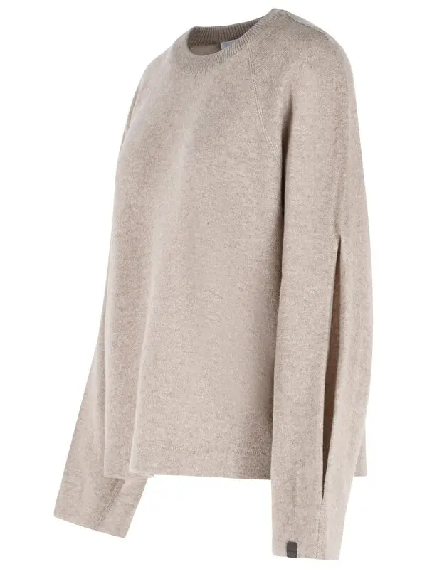 Max Mara Aere Cashmere And Virgin Wool Sweatshirt - Cream