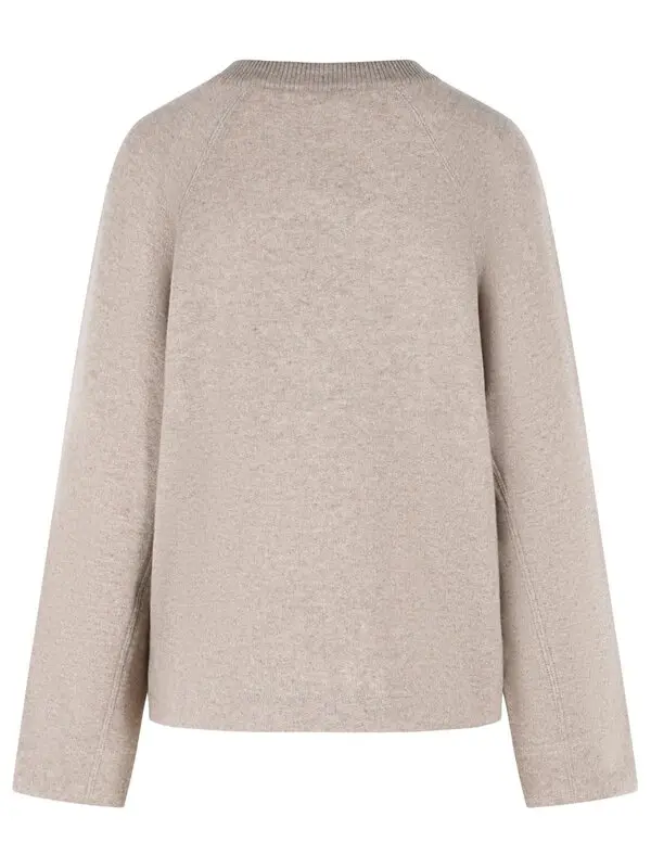 Max Mara Aere Cashmere And Virgin Wool Sweatshirt - Cream