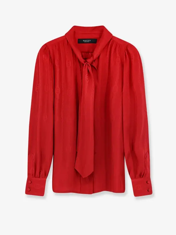 Gucci Silk Shirt With Bow