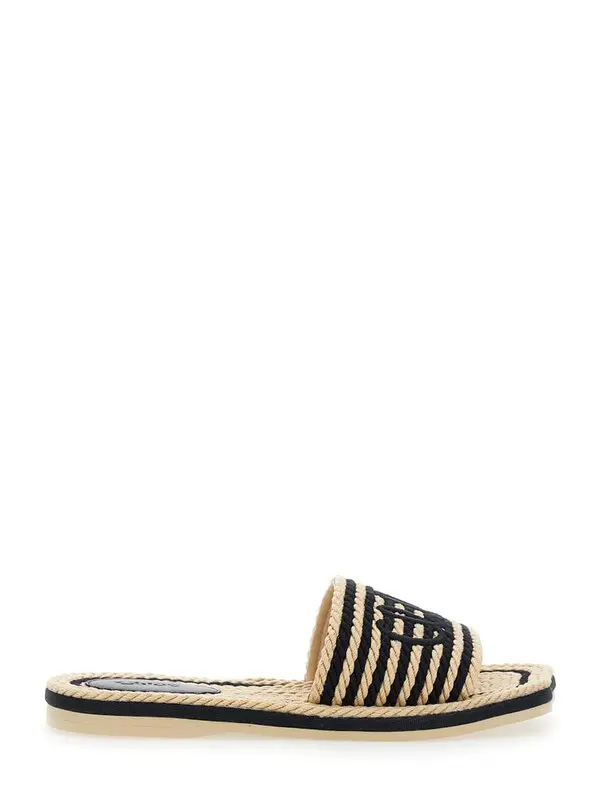 Chloé Sandals '19a' With Shaped Straps In White Leather For - Multicolor