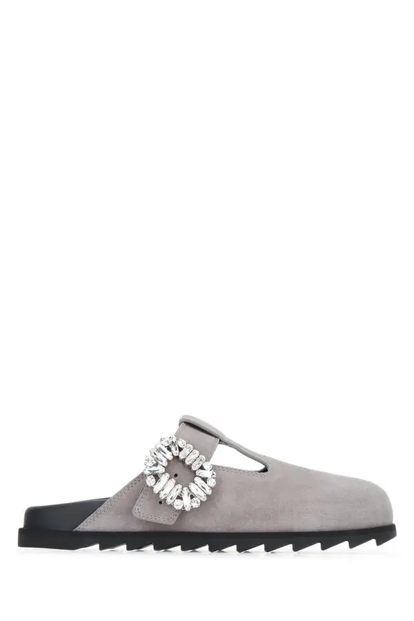 ROGER VIVIER Slidy Viv Closed T-strap Mule - Multicolor