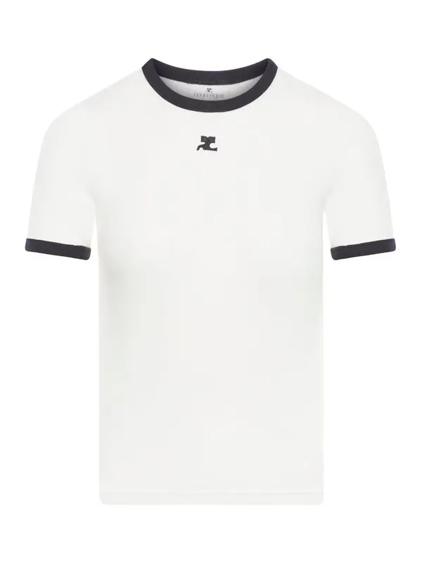 COURREGES Cotton T-shirt - White