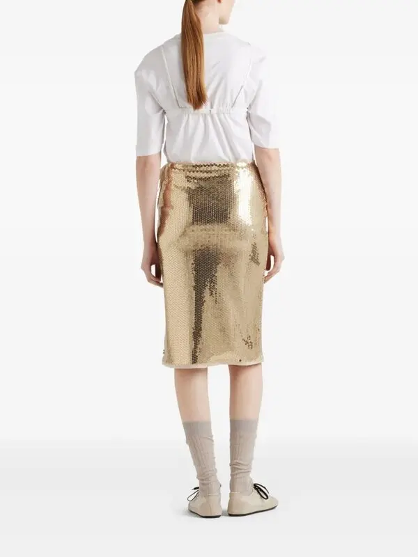 Prada Sequined Pencil Skirt