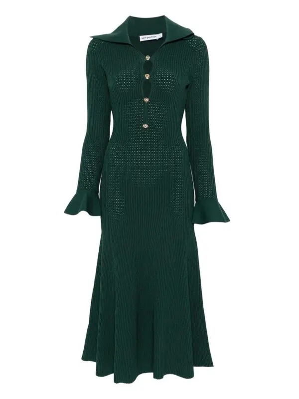 SELF-PORTRAIT Knitted Midi Dress