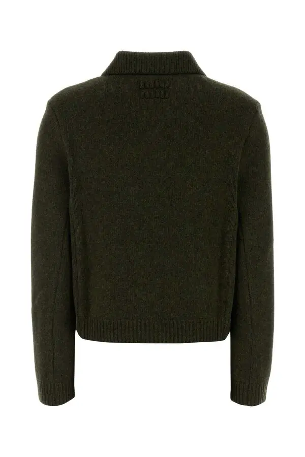 Miu Miu Wool Cardigan - Green
