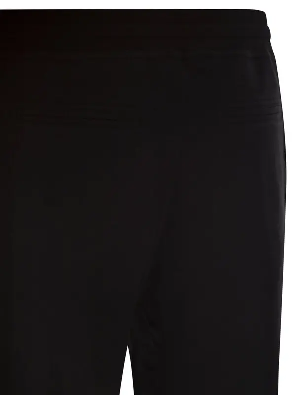 Brunello Cucinelli Techno Cotton Fleece Trousers - Black