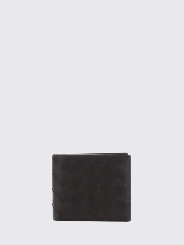 Bottega Veneta Woven Calfskin Bifold Wallet - Brown