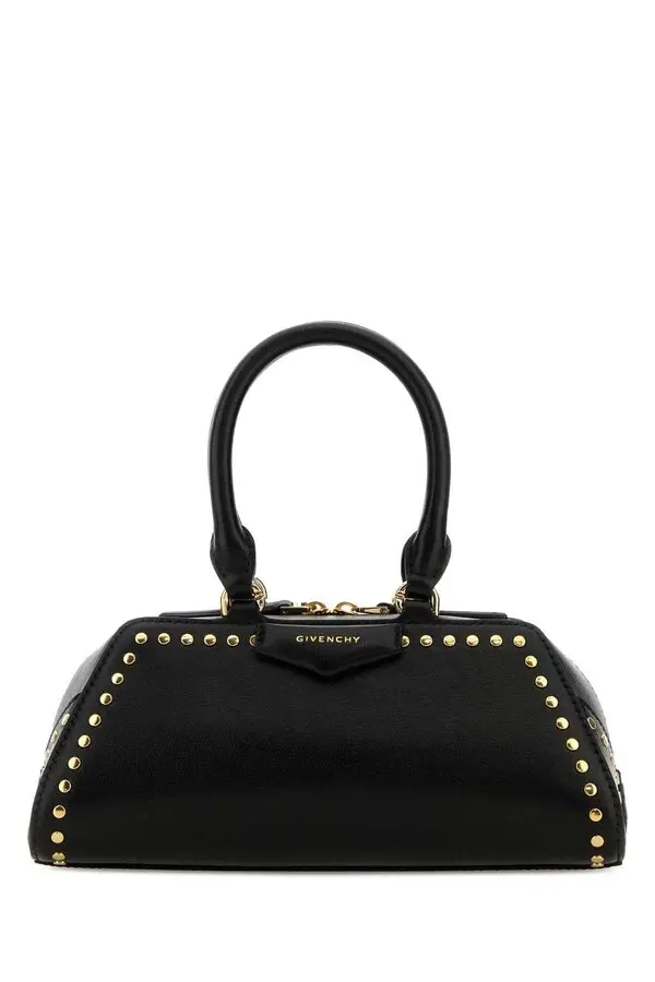 Givenchy Leather Mini Antigona East-west Handbag - Black