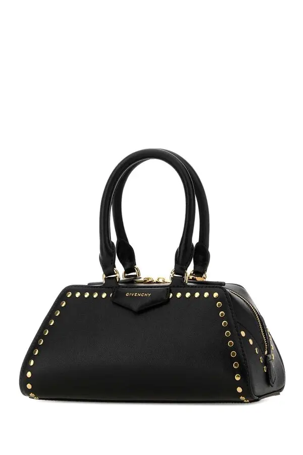 Givenchy Leather Mini Antigona East-west Handbag - Black