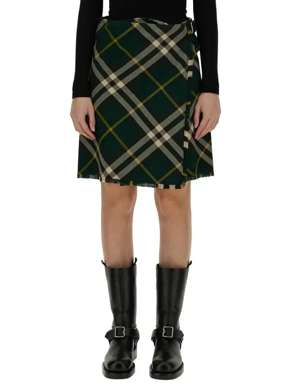 Burberry Wool Mini Skirt