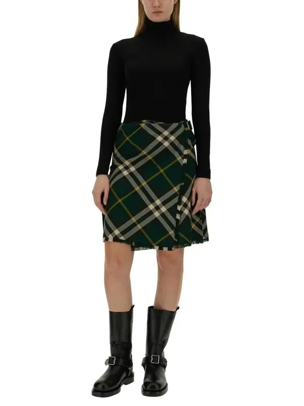 Burberry Wool Mini Skirt