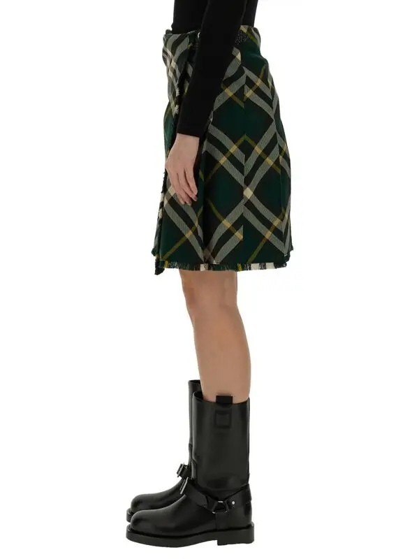 Burberry Wool Mini Skirt