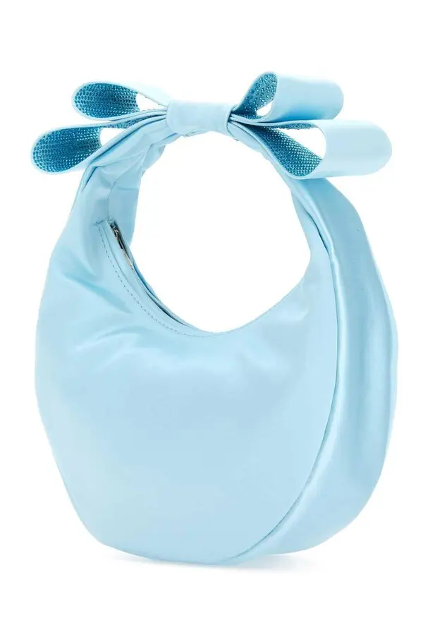 Mach & Mach Satin Small Cadeau Handbag - Blue