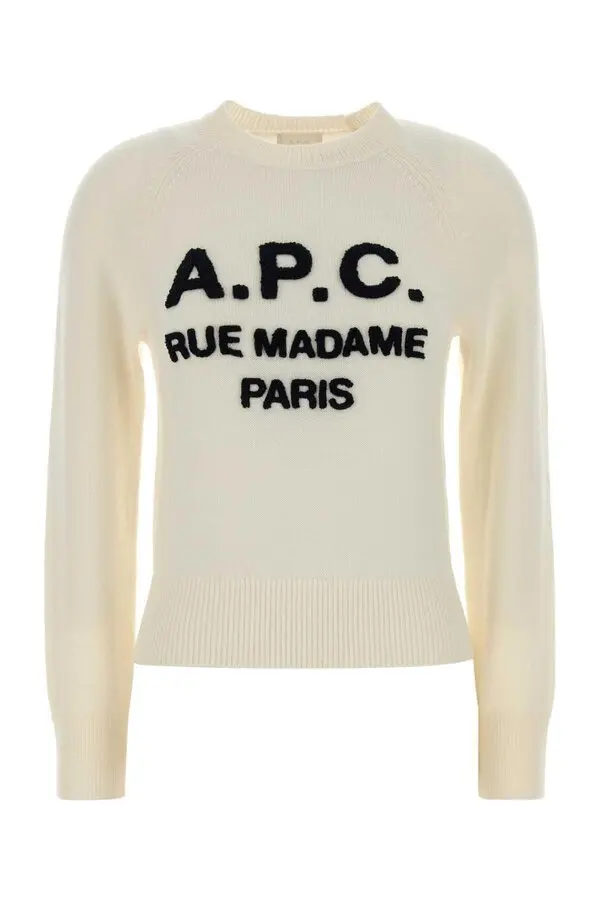 A.p.c. Ivory Wool Alissa Sweater