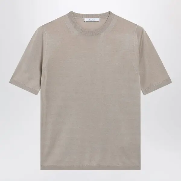 Max Mara Rock Beige Cashmere And Silk Sweater - Cream