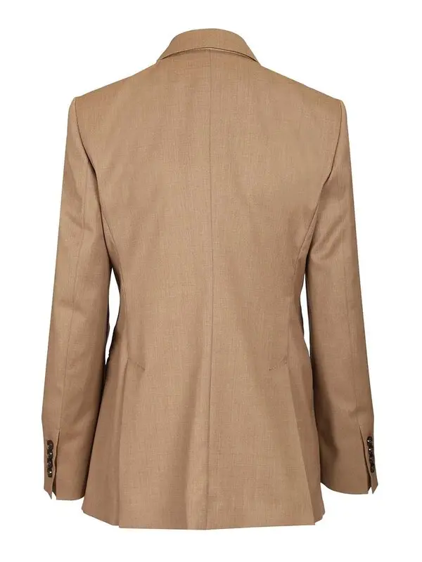Max Mara Double-breasted Wool Twill Blazer Cupola