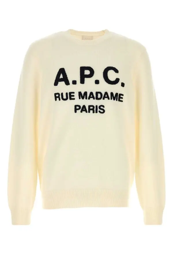 A.p.c. Cream Wool Maurice Sweater